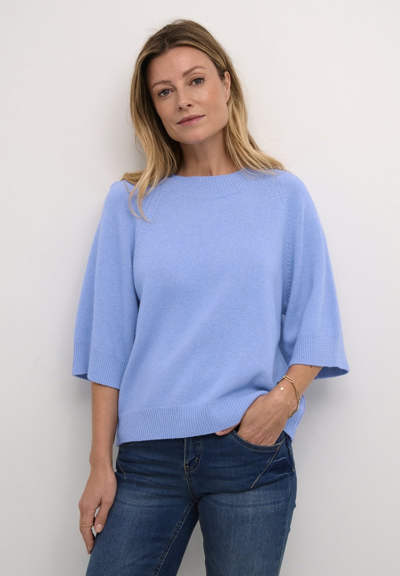 Cream CREVER - Striktrøje - rain washed/lyseblå - Zalando.dk