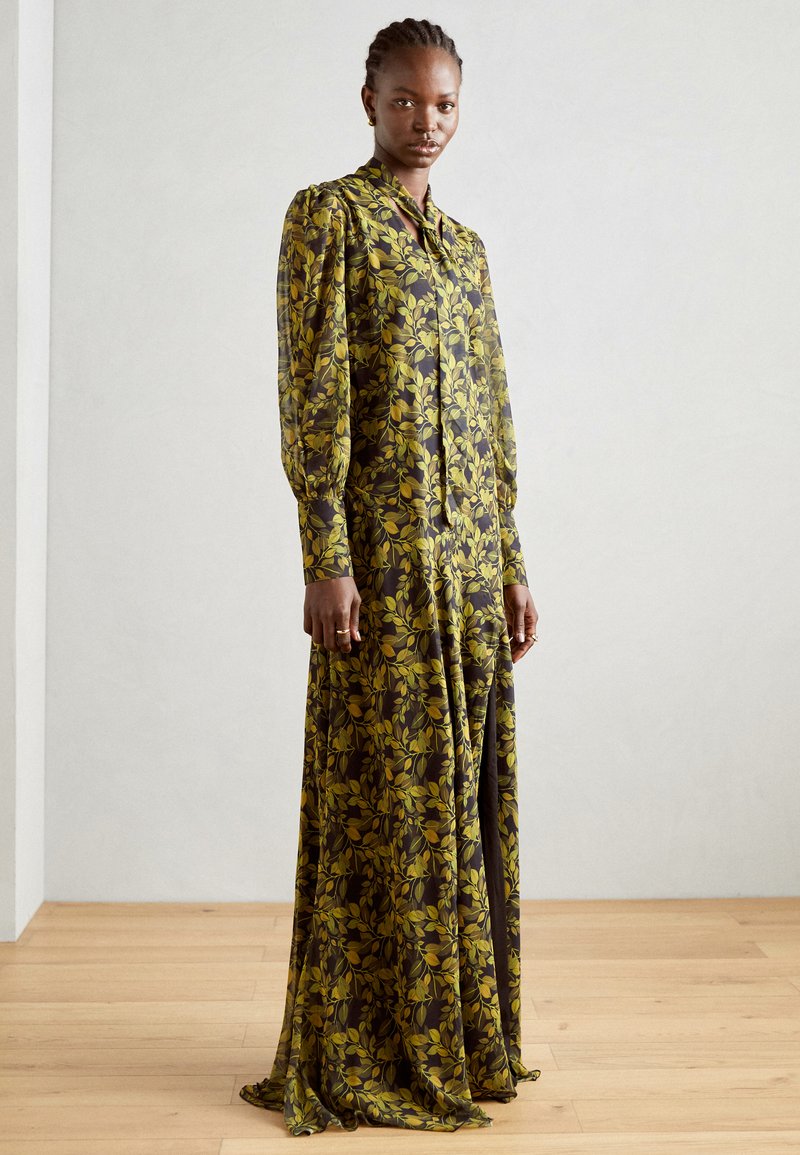 Heathe DEMBI DRESS - Maxikleid - black/green/yellow/weiß - Zalando.de