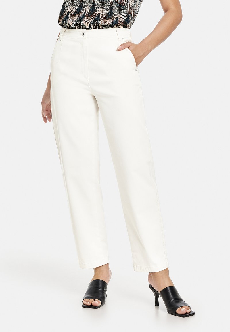 Gerry Weber MIT ABNÄHERN - Trousers - powder/sand - Zalando.de