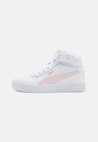 Puma CARINA MID - Zapatillas altas - white/frosty pink/gold/blanco ...