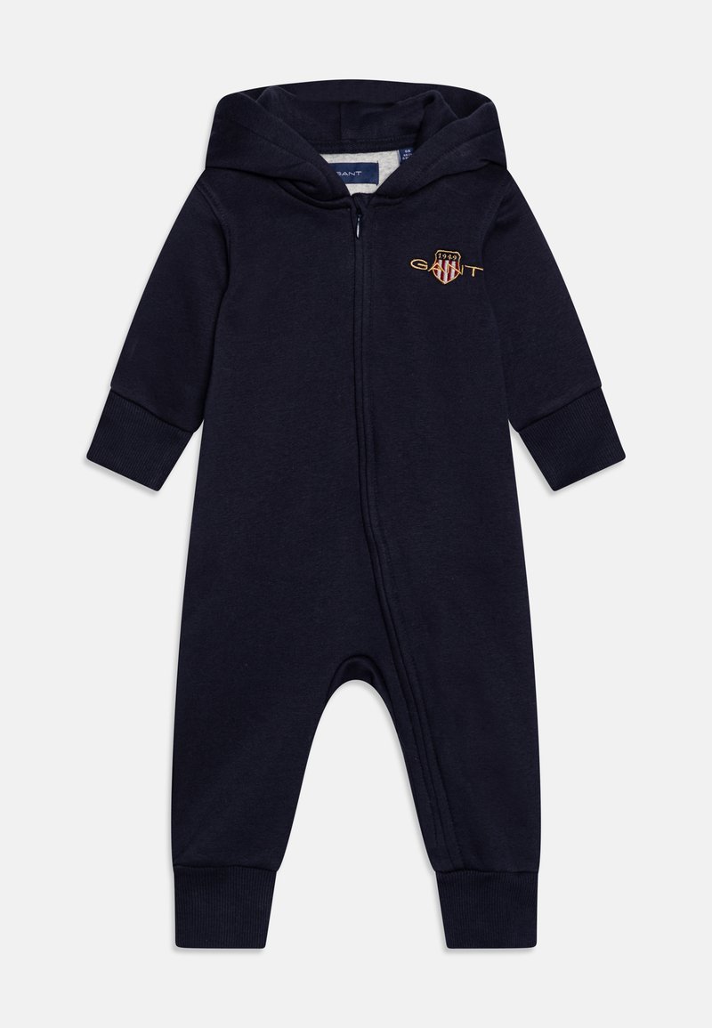 GANT BABY HOODIE ONE PIECE UNISEX - Jumpsuit - evening blue/dunkelblau ...