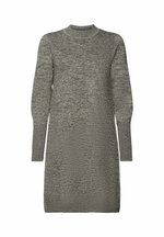 Esprit Collection FLAT - Robe pull - dark grey melange/gris foncé chiné ...