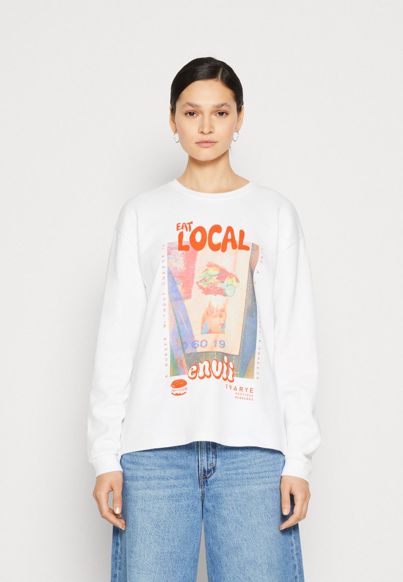 Envii NIEBUHR TEE PRINT - Sweatshirt - white/weiß - Zalando.ch