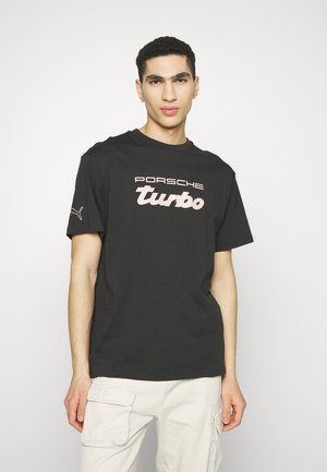 Puma PUMA STAPLE TEE - Camiseta estampada - puma black/negro - Zalando.es