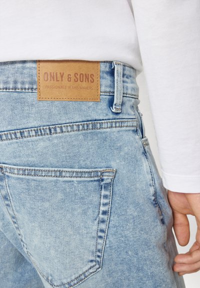 Only & Sons ONSWEFT REGULAR - Slim fit jeans - light medium blue denim ...