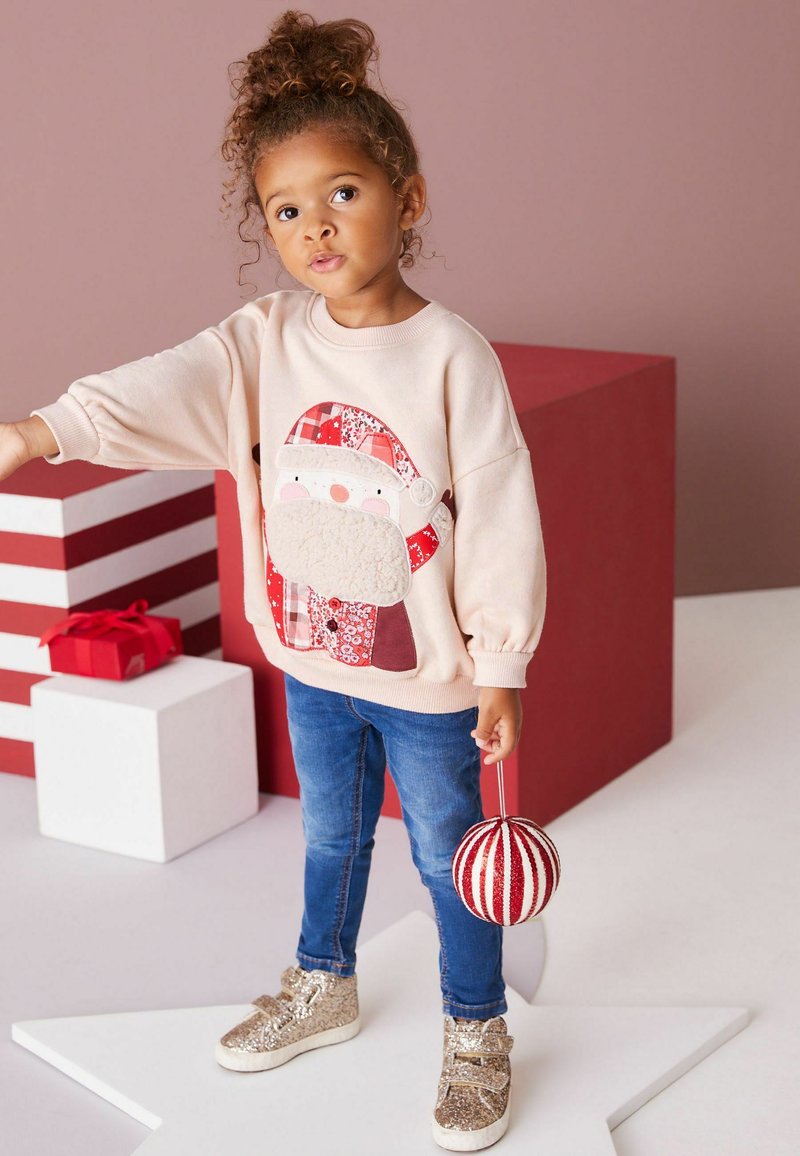 Next Borg Santa Crew Sweater - Felpa - cream/beige - Zalando.it