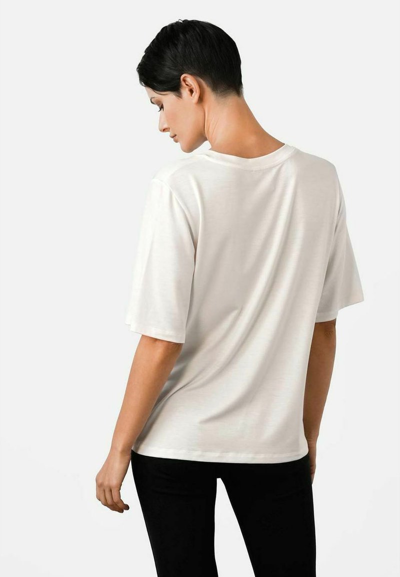 RESIDUS BOTTAS TEE - BIRCH - Basic T-shirt - beige/white - Zalando.de