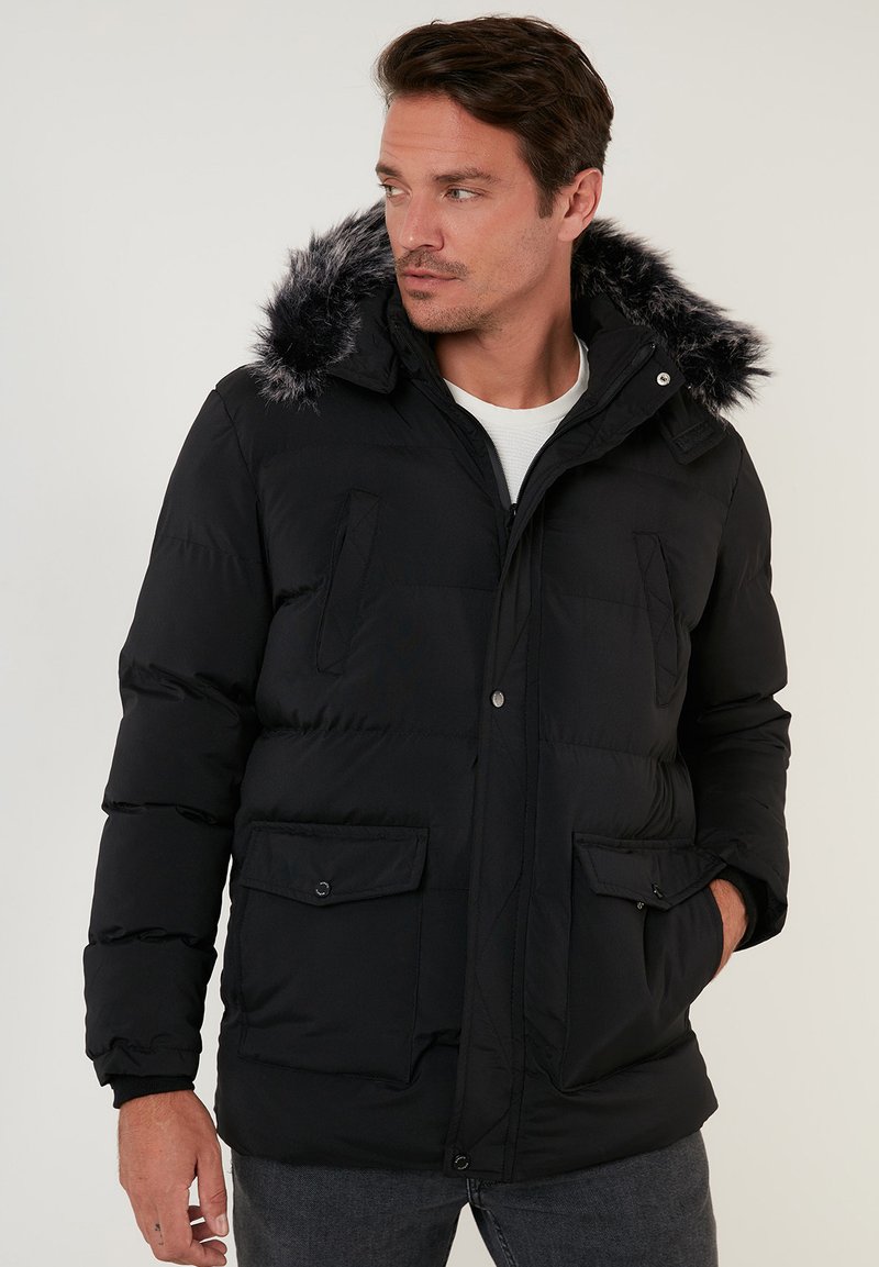 Buratti SLIM FIT - Winter coat - black - Zalando.de