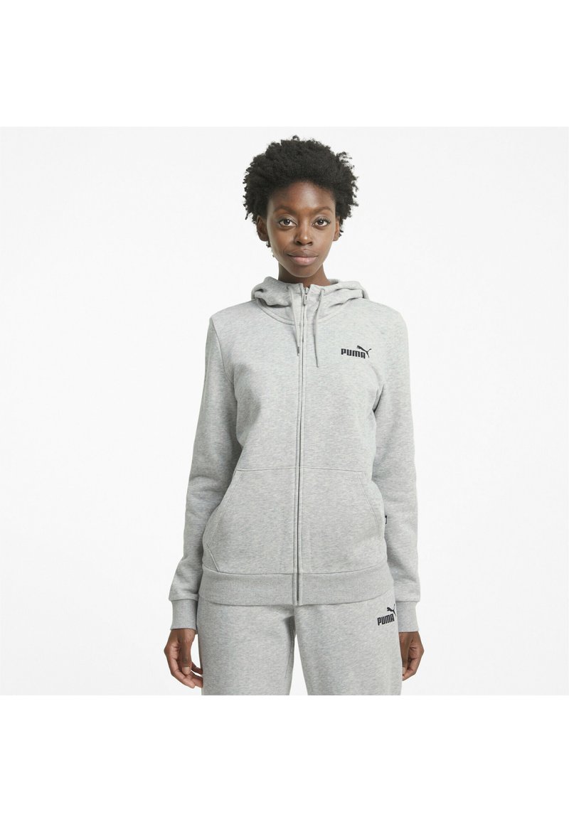 Puma Felpa con zip - light gray heather/grigio chiaro screziato ...