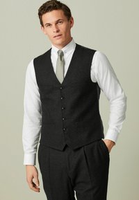 Next NOVA FIDES ITALIAN FABRIC TEXTURED - Weste - black/schwarz - Zalando.de