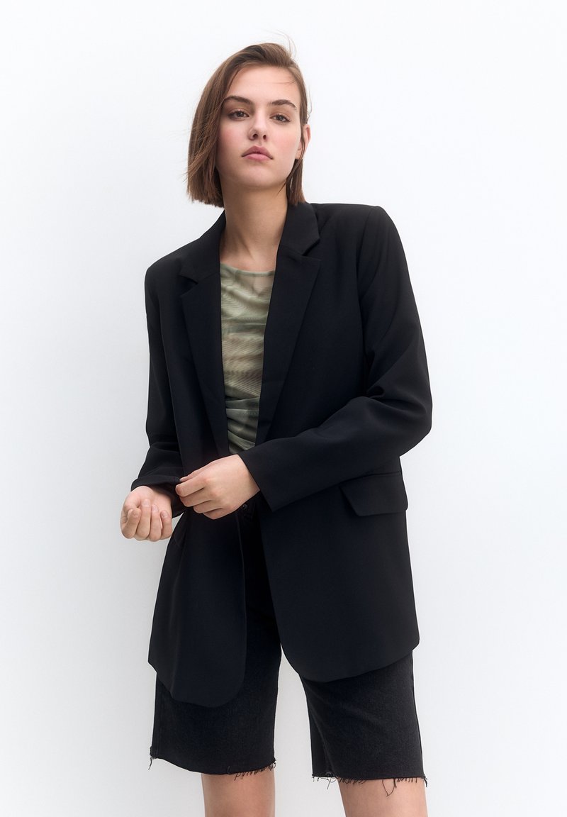 PULL&BEAR BASIC COLOURED - Blézer - black/fekete - Zalando.hu