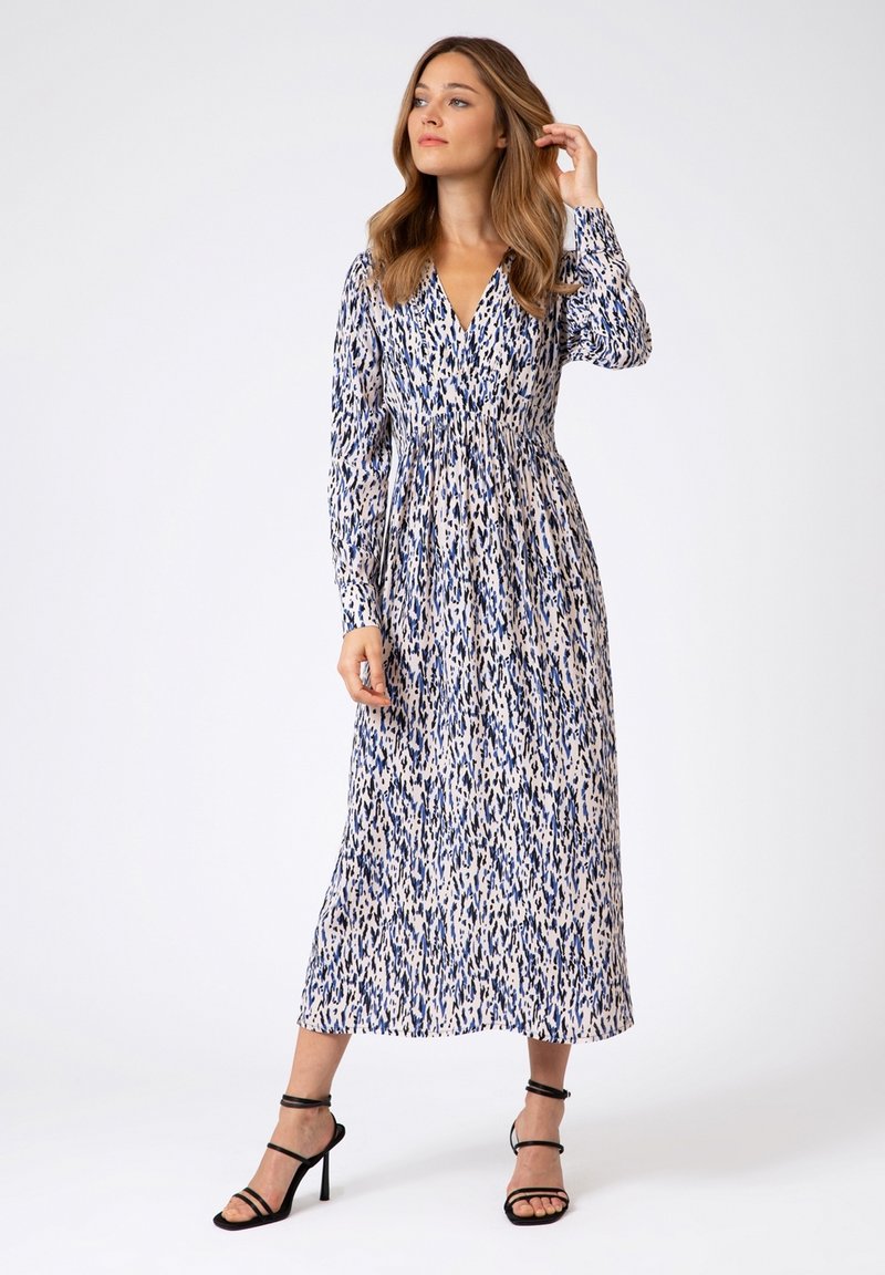 AN'GE MOLINA PRINTED - Day dress - natacha ecru/blue - Zalando.de