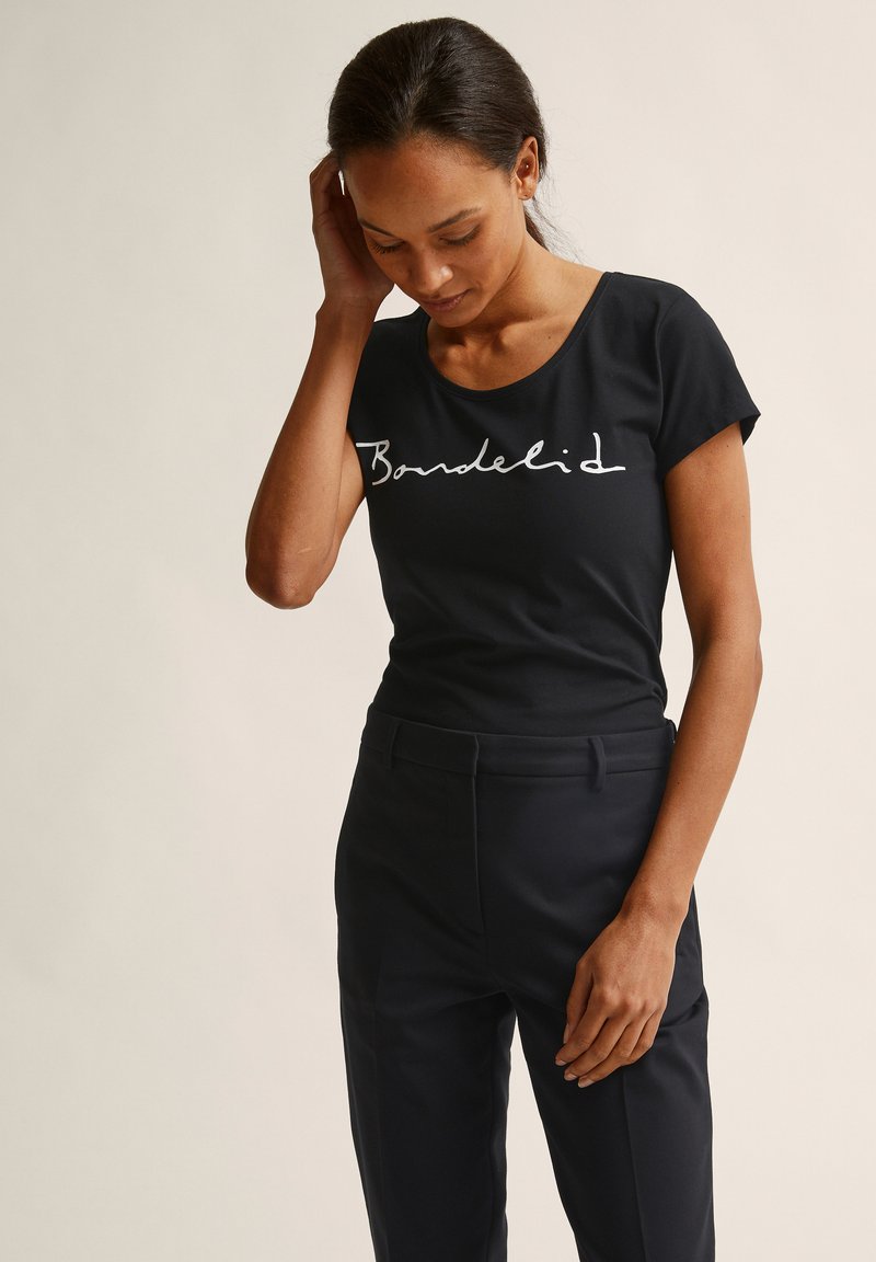 BONDELID LINNEA LOGO - Print T-shirt - black - Zalando.de