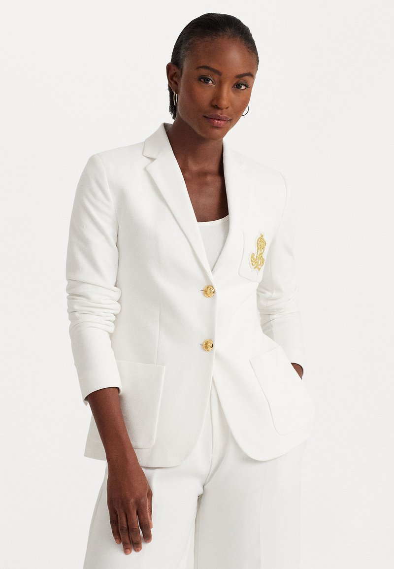 Lauren Ralph Lauren Petite ANFISA LINED JACKET - Blazer - white/weiß ...