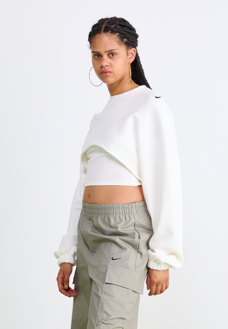 Nike Sportswear DANCE SHRUG - Sweatshirt - sail/black/off-white ...