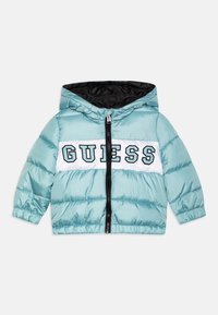 Guess TODDLER KIDS BOY PADDED HOODED - Veste d'hiver - blue mirror/bleu ...