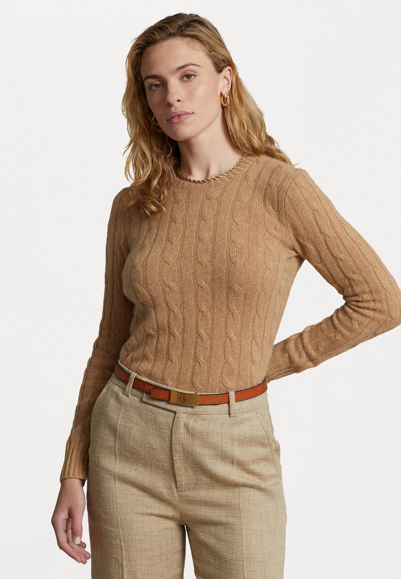 Polo Ralph Lauren Julianna Classic Long Sleeve Strickpullover Camel