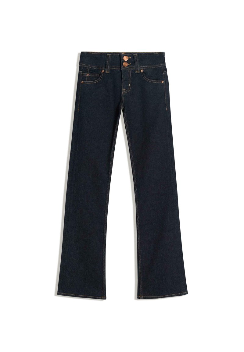 Bershka WITH FLAPS - Bootcut jeans - dark blue - Zalando