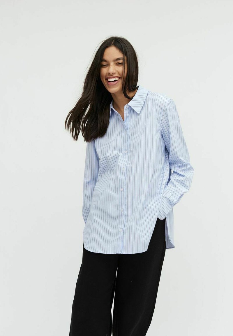 mbyM KALINNA M - Shirt - blue navy stripe/blue - Zalando