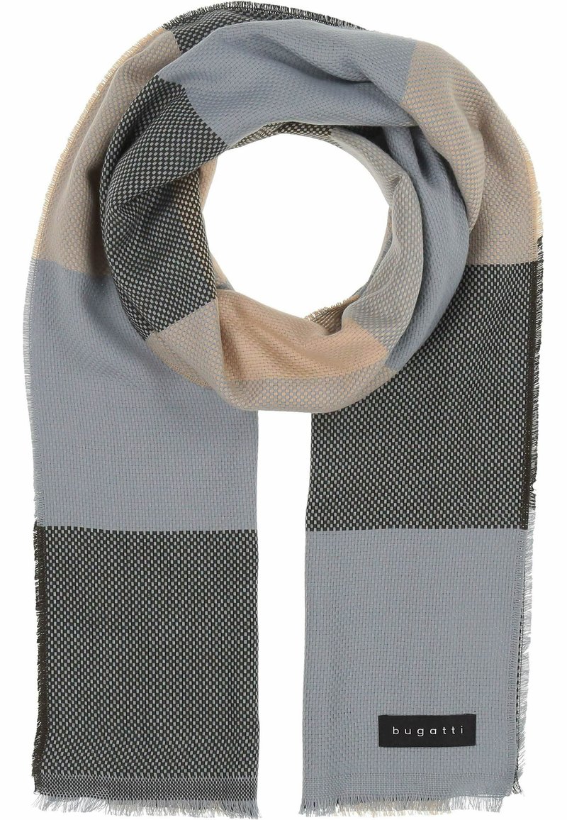 bugatti BLOCK CHECK - Scarf - dark olive/olive - Zalando.de