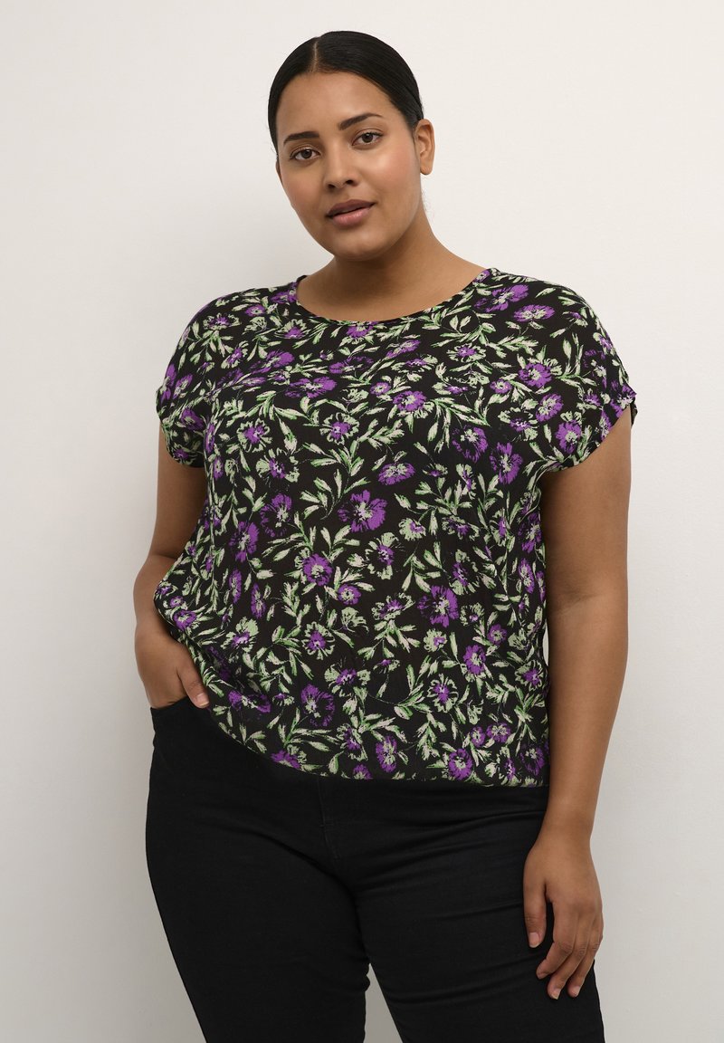 Kaffe Curve Bluzka/czarny - Zalando.pl