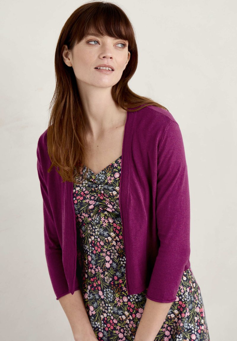 Seasalt Cornwall VANESSA THREE QUARTER SLEEVE - Neuletakki - cassis ...