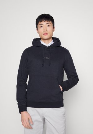 Les Deux BLAKE HOODIE - Sweatshirt - dark navy/ivory/dunkelblau - Zalando.de