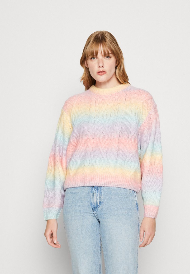 Wrangler CABLE - Jumper - sick pink/multi-coloured - Zalando.co.uk
