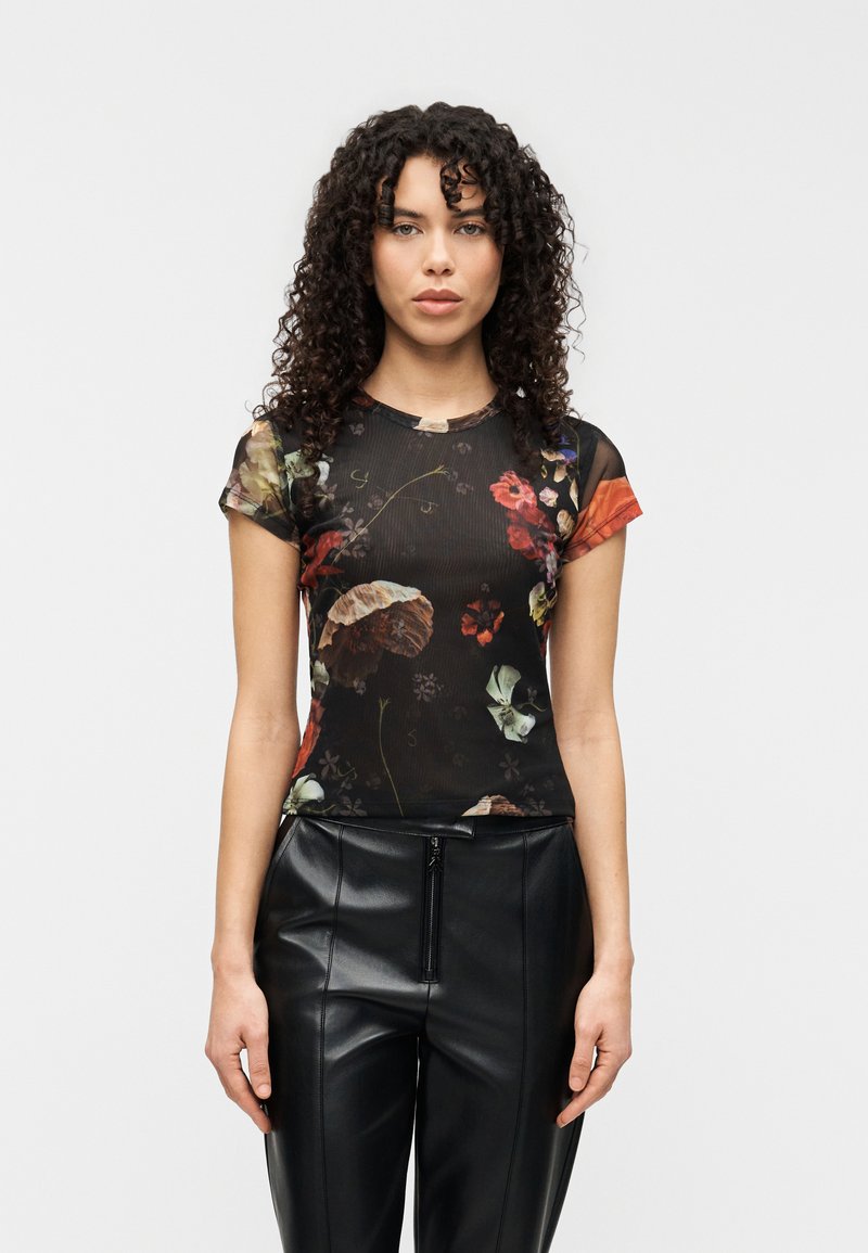 AllSaints ELLIE TEE - Blouse - haze black/black - Zalando.co.uk