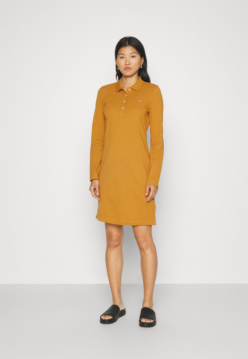 GANT SLIM SHIELD DRESS - Robe de jour - cinnamon brown/marron - ZALANDO.FR