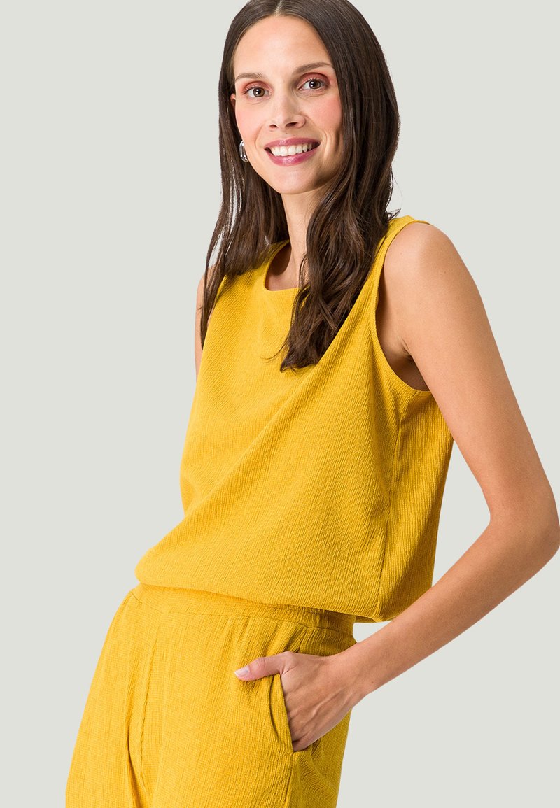 zero MIT CRINKLE EFFEKT - Bluse - honey/gelb - Zalando.ch