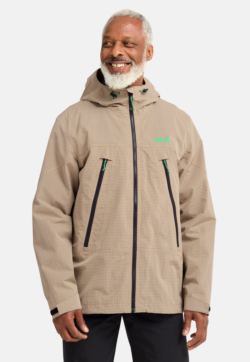 Jack Wolfskin FIND THE WILD 2L JKT M - Soft shell jacket - oat/beige ...