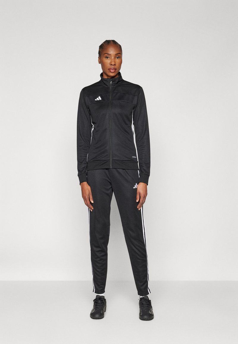 adidas Performance TIRO ESSENTIALS SET - Tuta - black/white/nero ...