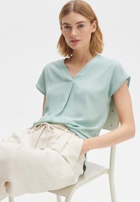 Opus KURZARM FELISO - T-Shirt basic - aloe green/mint - Zalando.de