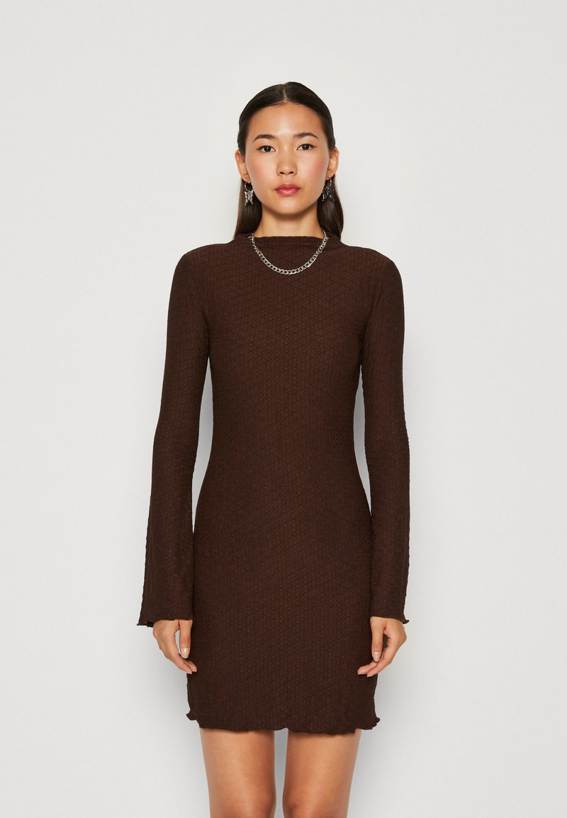 Even&Odd Robe en jersey - dark brown/marron foncé - ZALANDO.FR