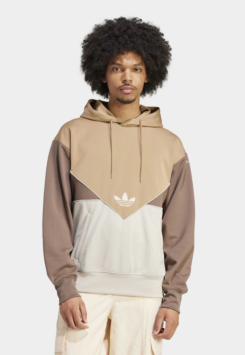 adidas Originals C POLY - Hoodie - cardboard beige earth strata/brown ...