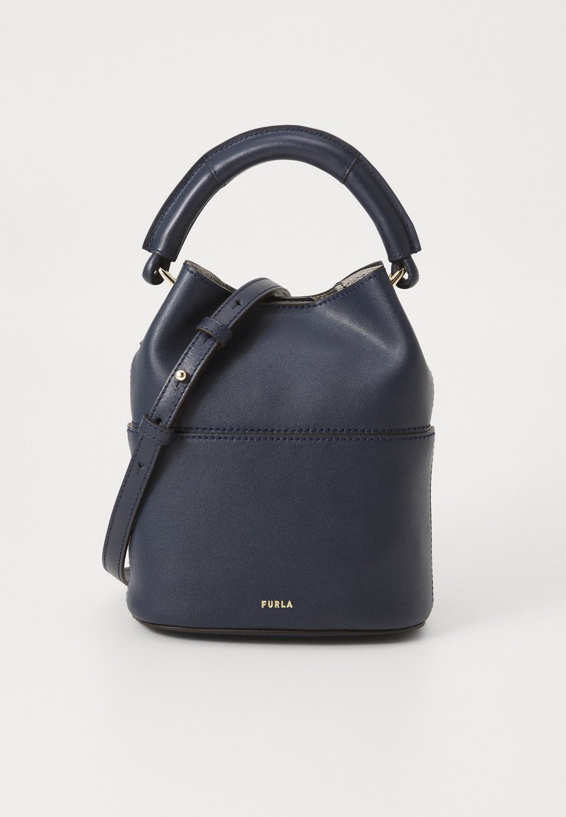 Furla SFERA MINI BUCKET - Handbag - mediterraneo/grigio/blue denim ...