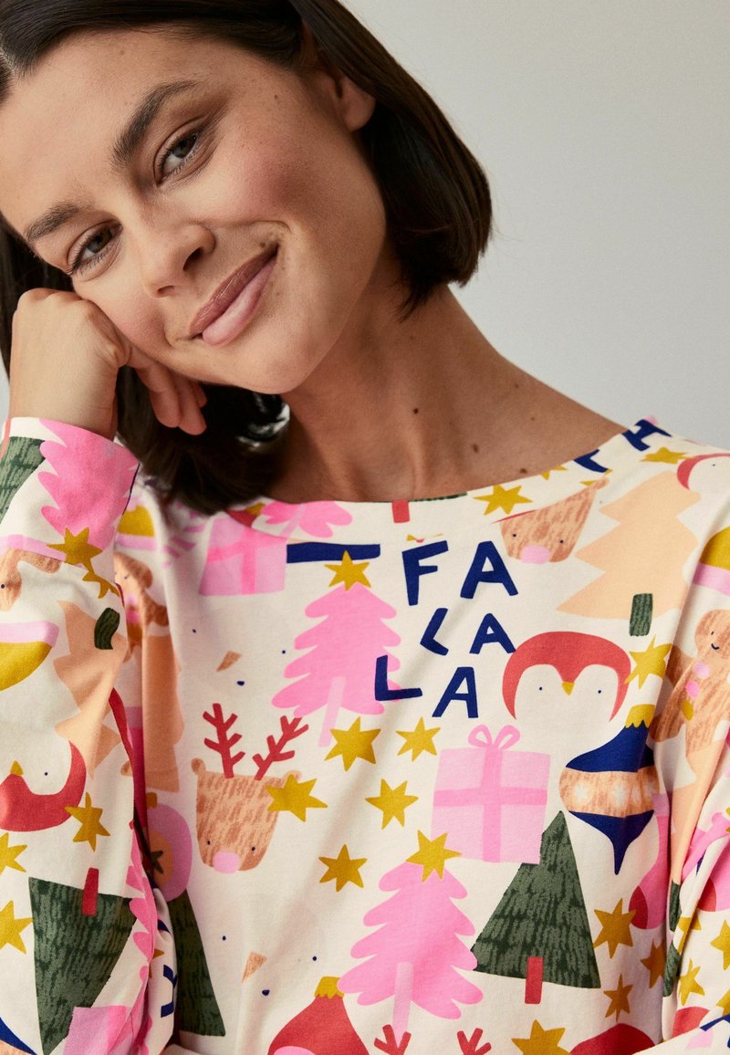 Next MATCHING FAMILY CHRISTMAS SET - Nachtwäsche Set - cream festive ...