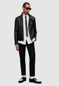 AllSaints TROST BIKER - Lederjacke - black/schwarz - Zalando.at
