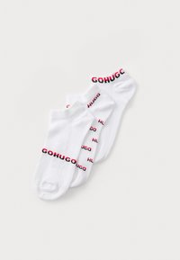 HUGO SPLIT LOGO 3 PACK - Strumpor - white/vit - Zalando.se
