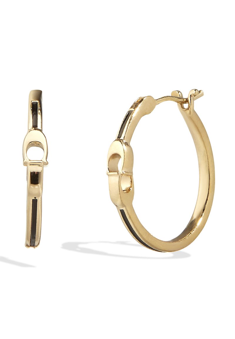 Coach SIGNATURE HOOP - Earrings - black - Zalando.ie