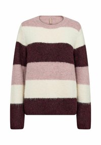 Soyaconcept SC-ILENE 1 - Striktrøje - woodrose melange combi/lys pink ...