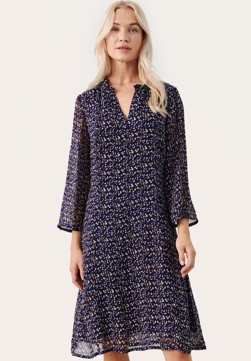 Part Two DEVIRA - Freizeitkleid - midnight sail confetti print/blau ...