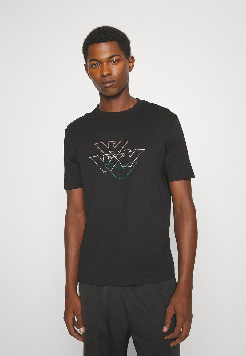 Emporio Armani T-shirt con stampa - black eagles/nero - Zalando.it