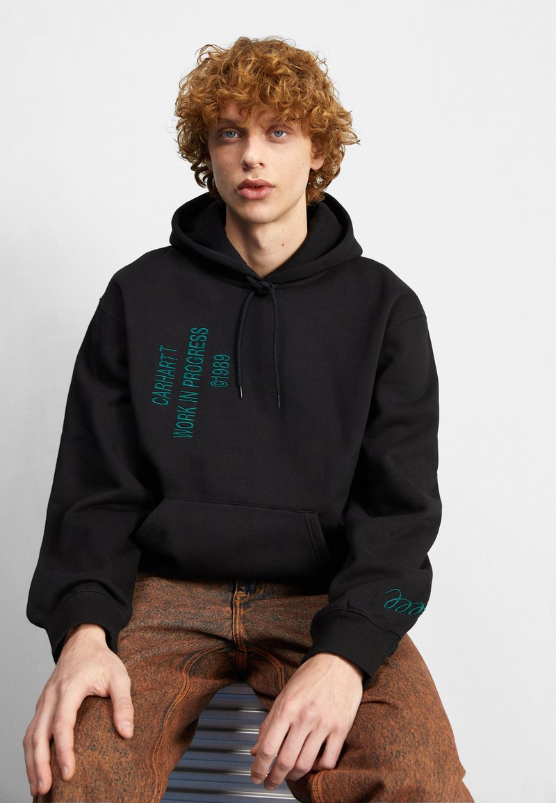 Carhartt WIP HOODED SIGNATURE - Sweatshirt - black/svart - Zalando.se