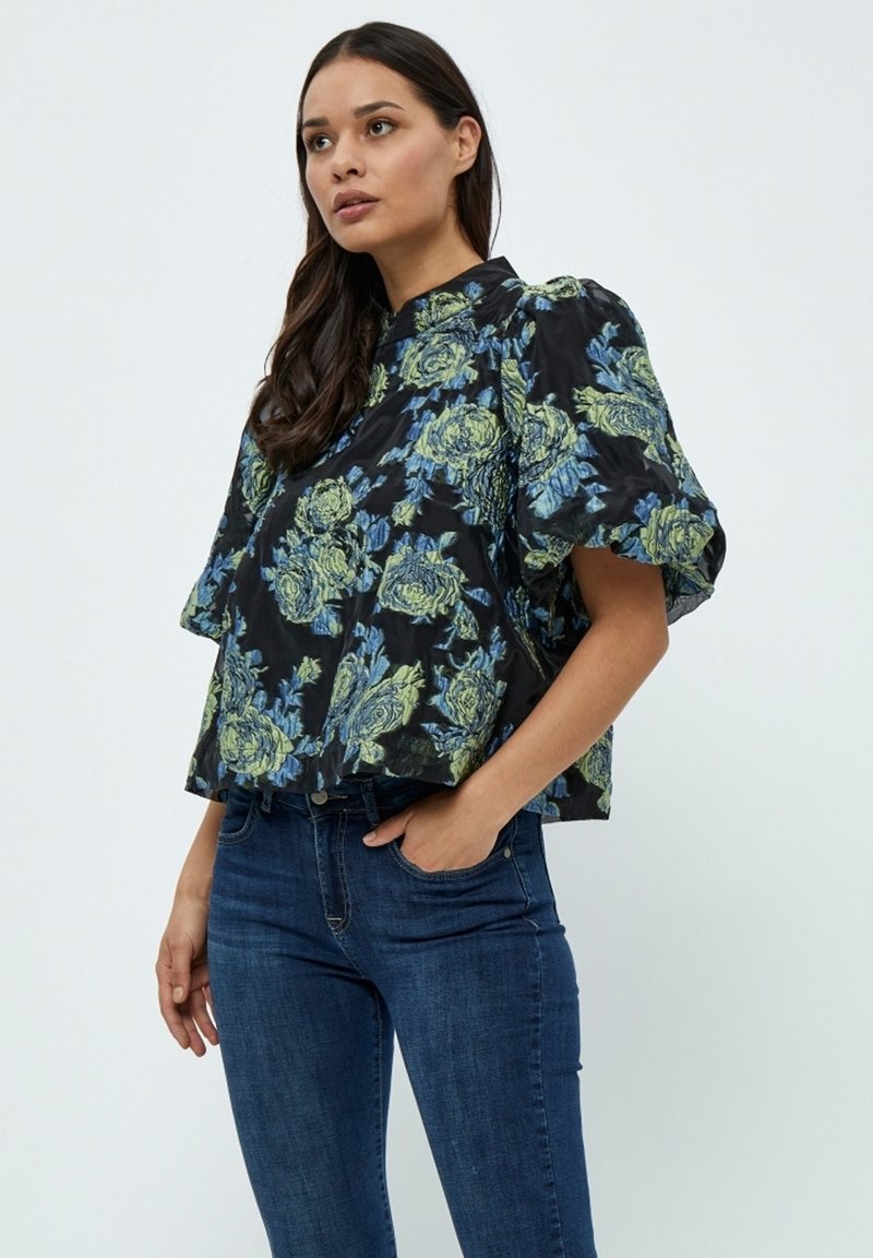 Minus MISTIA - Blouse - ocean blue print/light blue - Zalando.ie