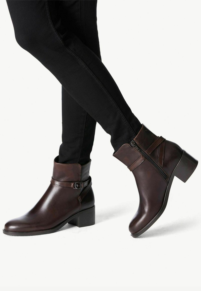 Tamaris Ankle boots - mocca struct/brown - Zalando.ie