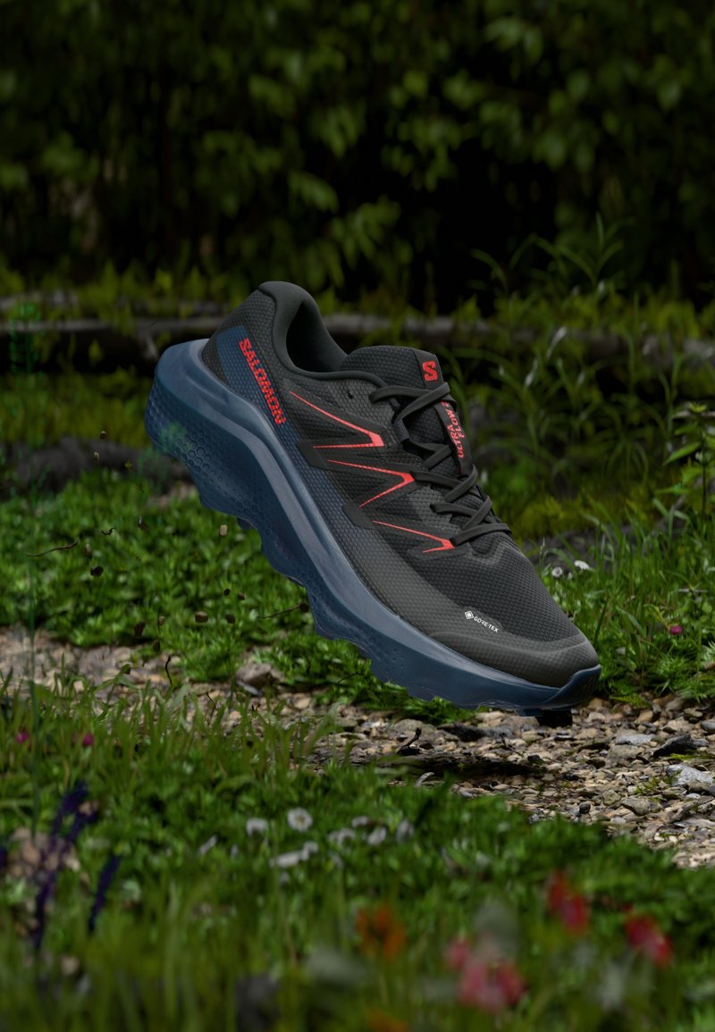 Salomon ULTRA FLOW 2 GTX - Metsajooksu tossud - black/spellbound/fiery ...