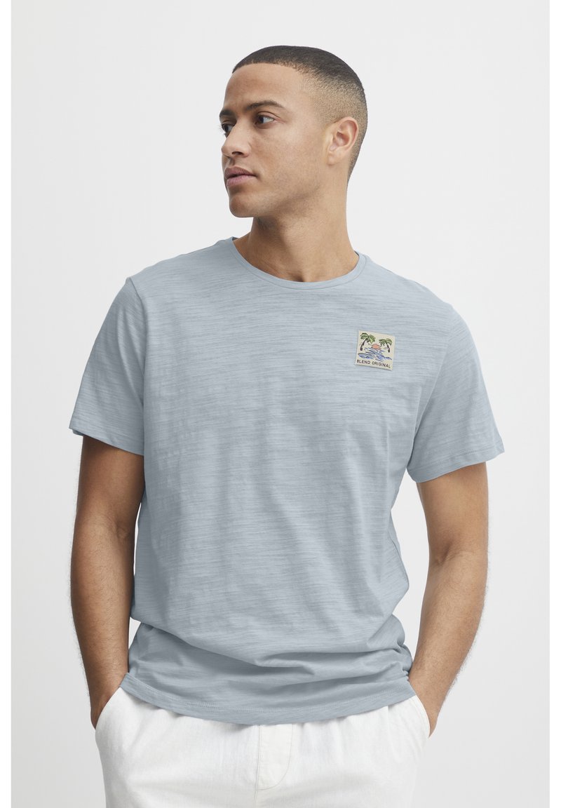 Blend BHTEE - T-Shirt print - dusty blue/blau - Zalando.ch