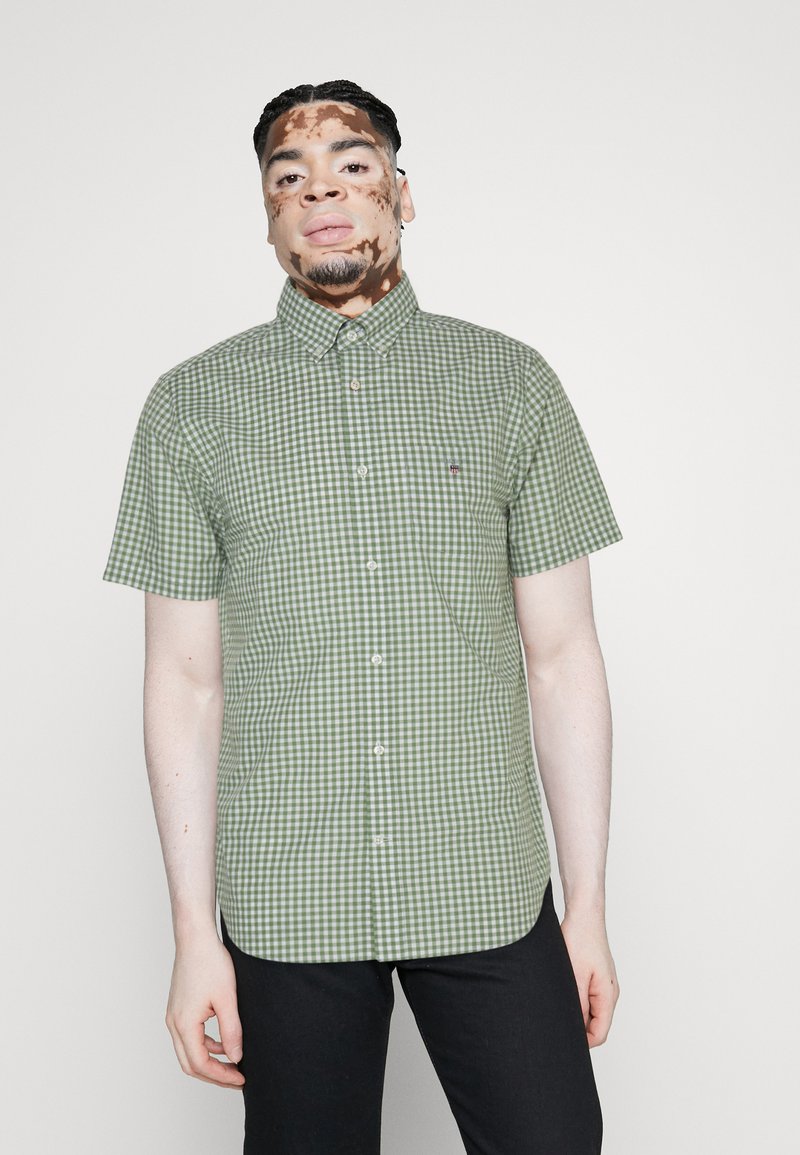 GANT PLUS GINGHAM - Camisa - kalamata green/verde claro - Zalando.es